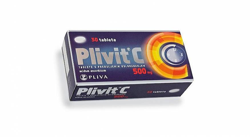 Plivit C 500 mg filmom obložene tablete s produljenim oslobađanjem ...