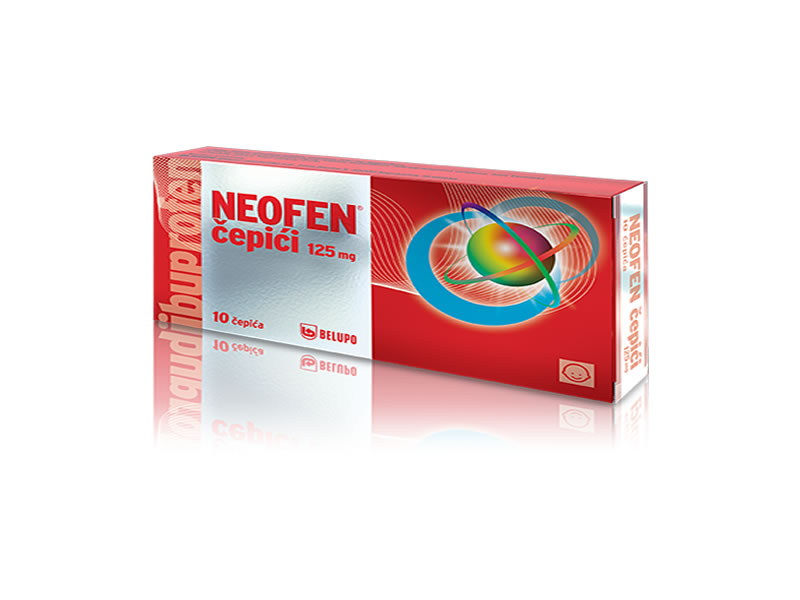 Neofen čepići 125 mg - CentarZdravlja
