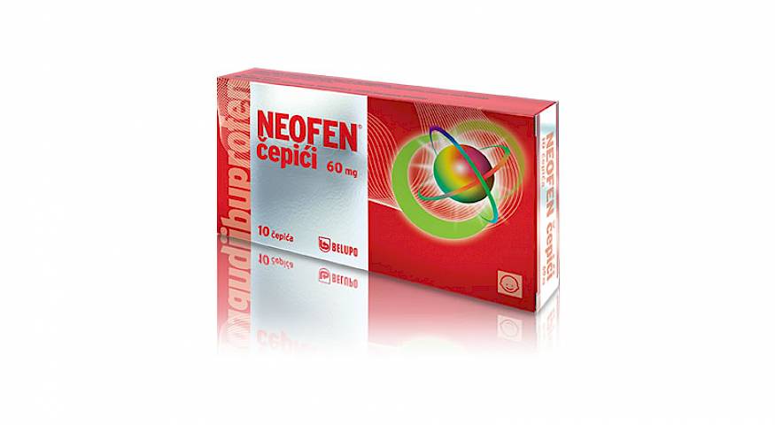 Neofen čepići 60 mg - CentarZdravlja