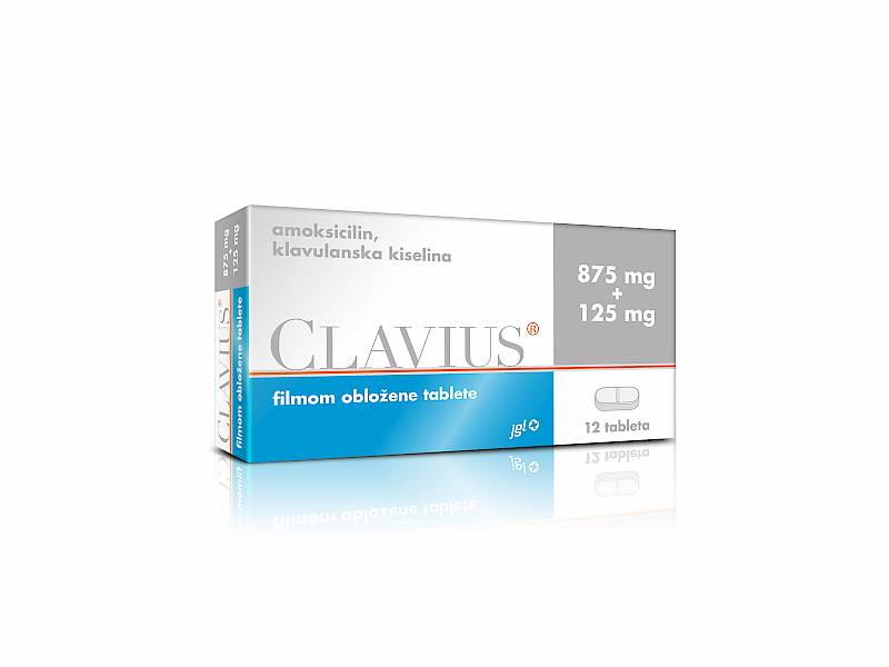 Clavius 875 mg + 125 mg filmom obložene tablete - CentarZdravlja