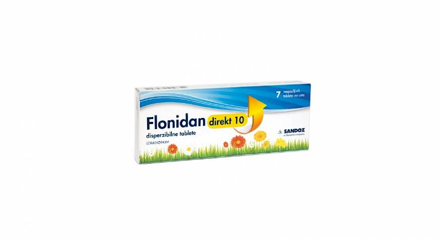 Flonidan direkt 10 mg raspadljive tablete za usta - CentarZdravlja