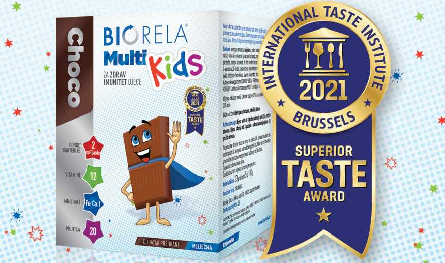 Biorela® Choco Multi Kids osvojila je prestižnu nagradu za okus ...